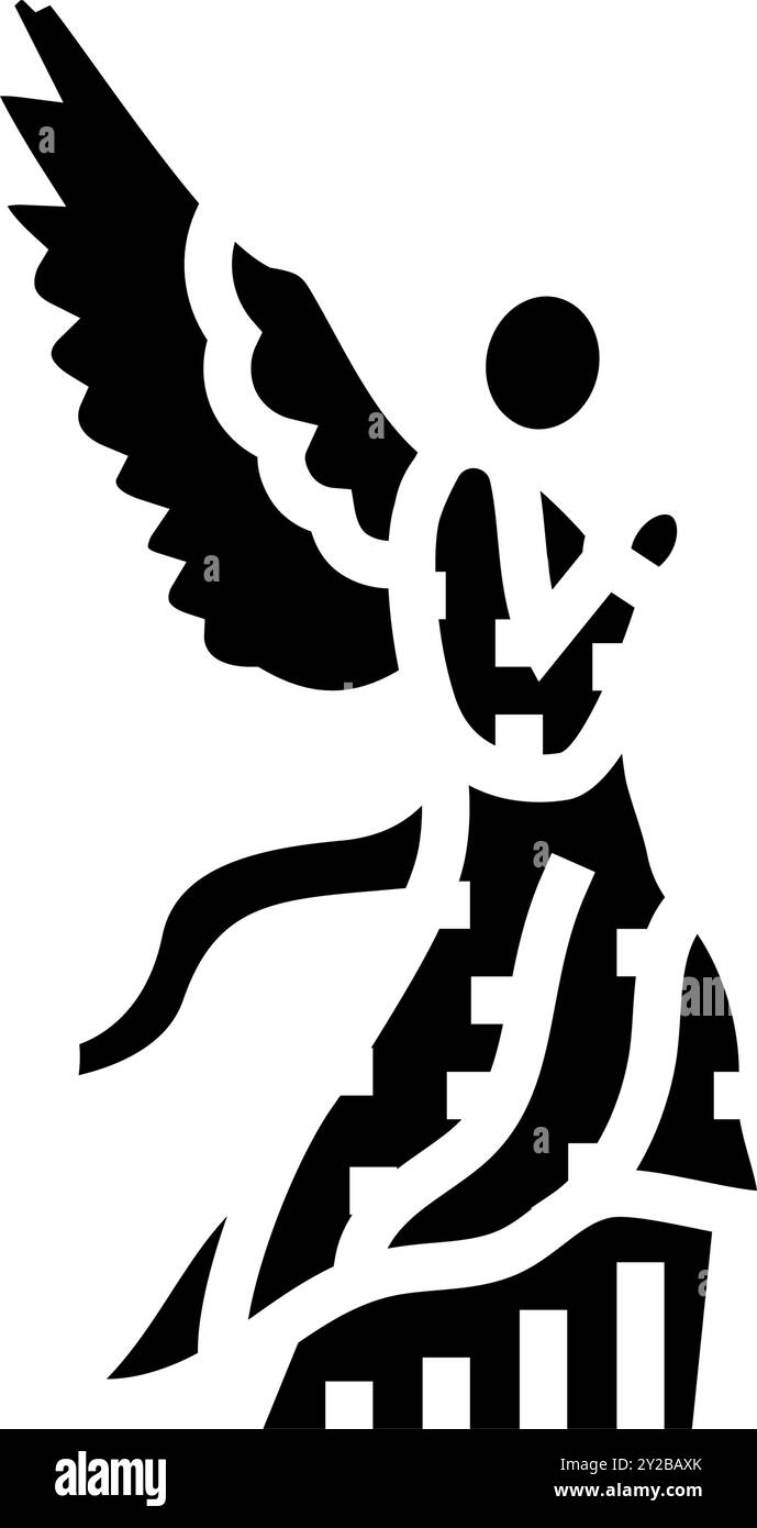 ice sculpture winter glyph icon vector illustration Stock Vector Image ...