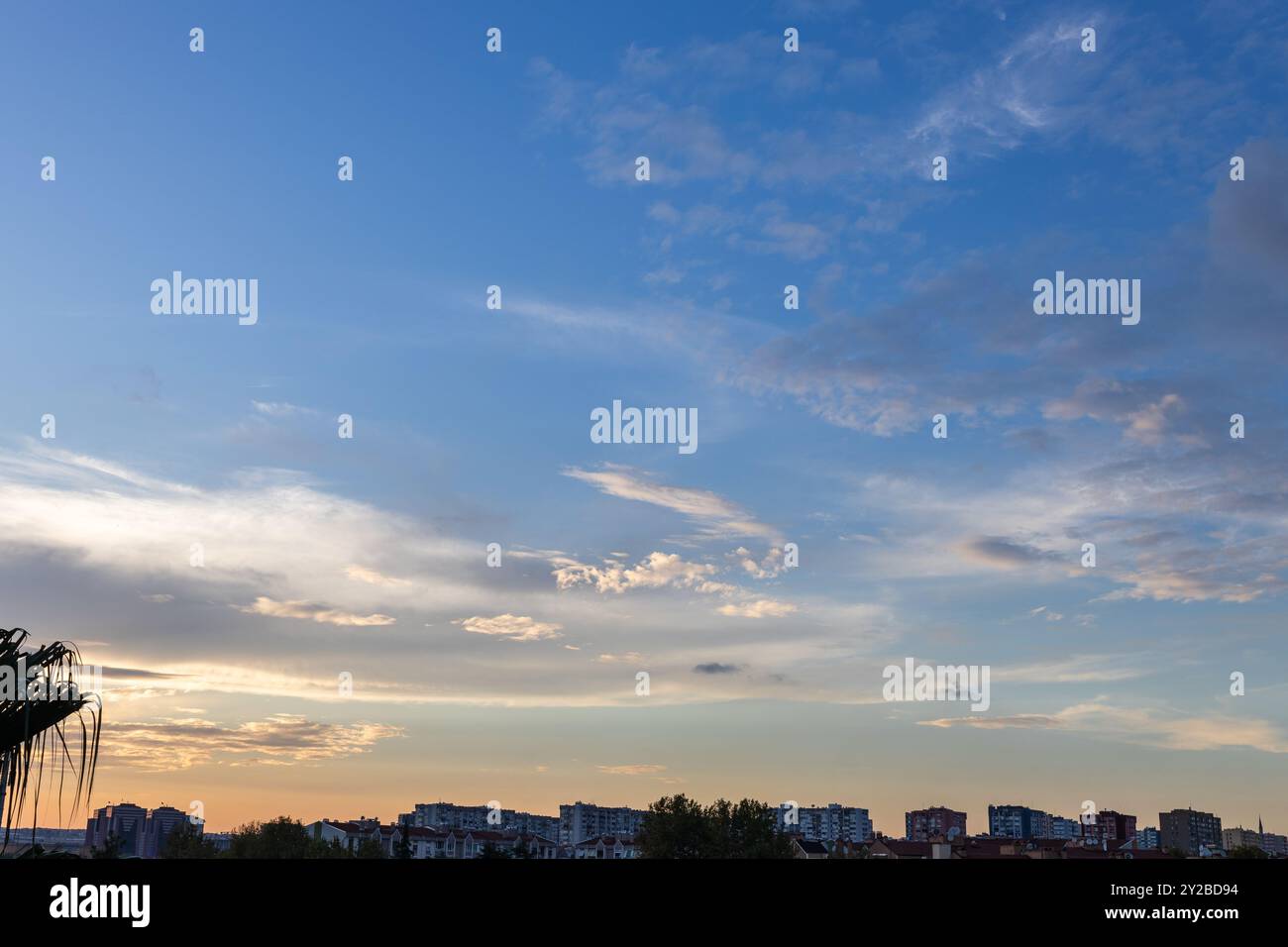 Landscape capture of dramatic clouds and open blue sky capture Stock ...