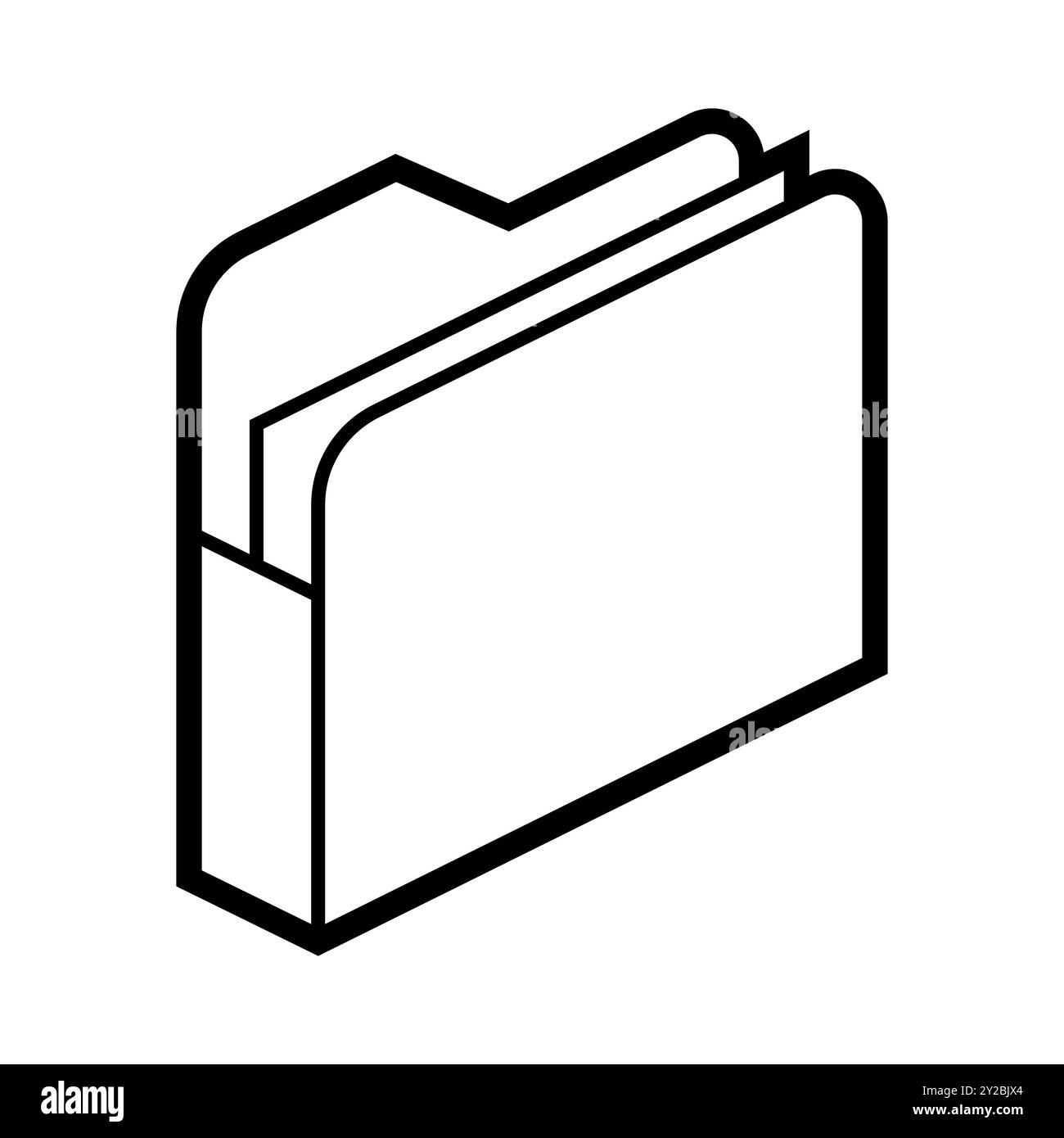 Folder for paper icon in isometry. Image for website, app, logo, UI ...