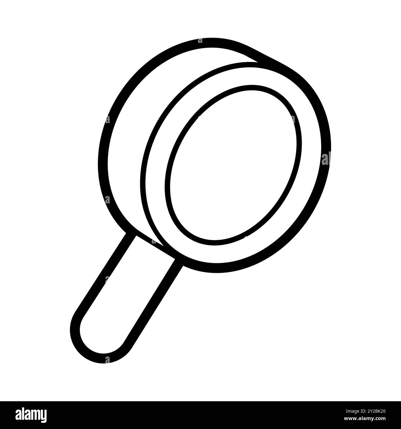 Magnifying glass icon in isometry. Image for website, app, logo, UI ...