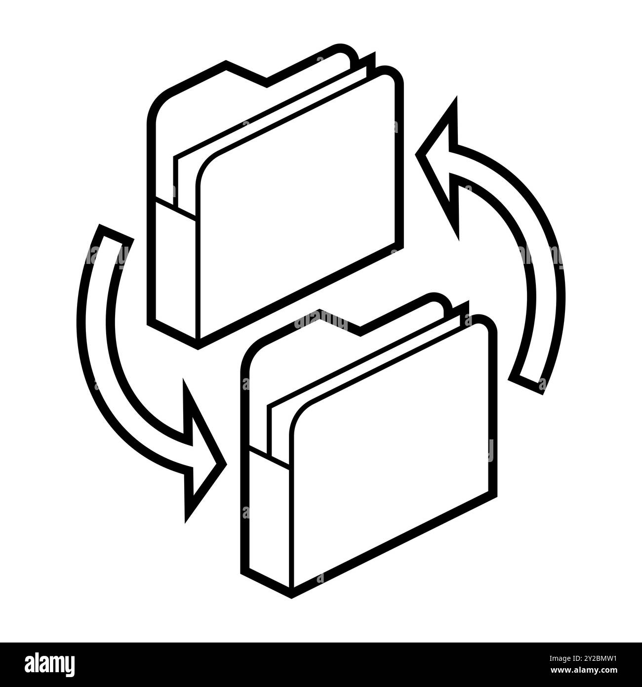 Folders for paper icon in isometry. Updating information and files ... Folders for paper icon in isometry. Updating information and files ...