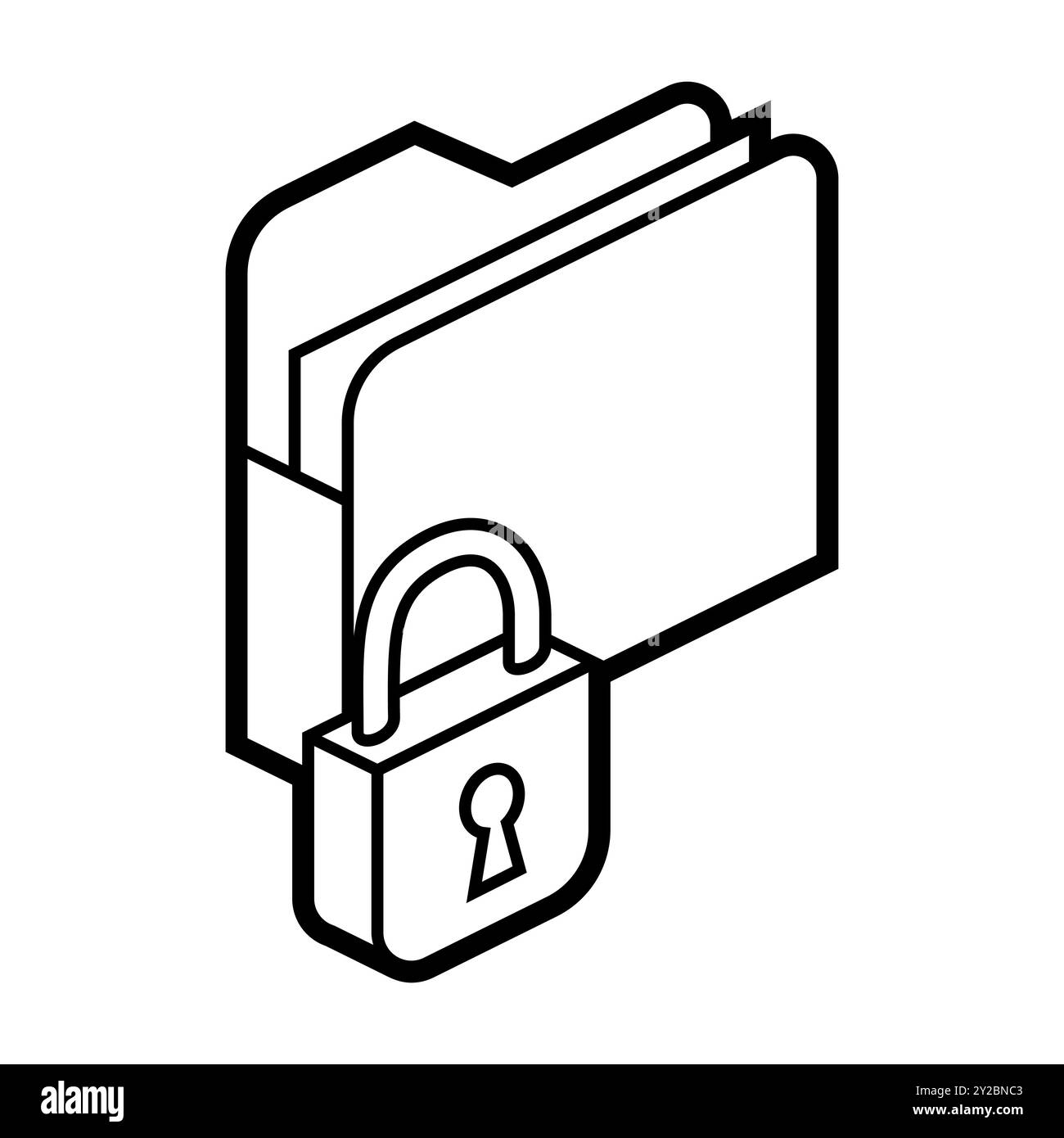 Folder icon user in Black and White Stock Photos & Images - Alamy