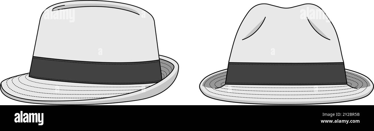 Fedora hat vector template illustration Stock Vector Image & Art - Alamy