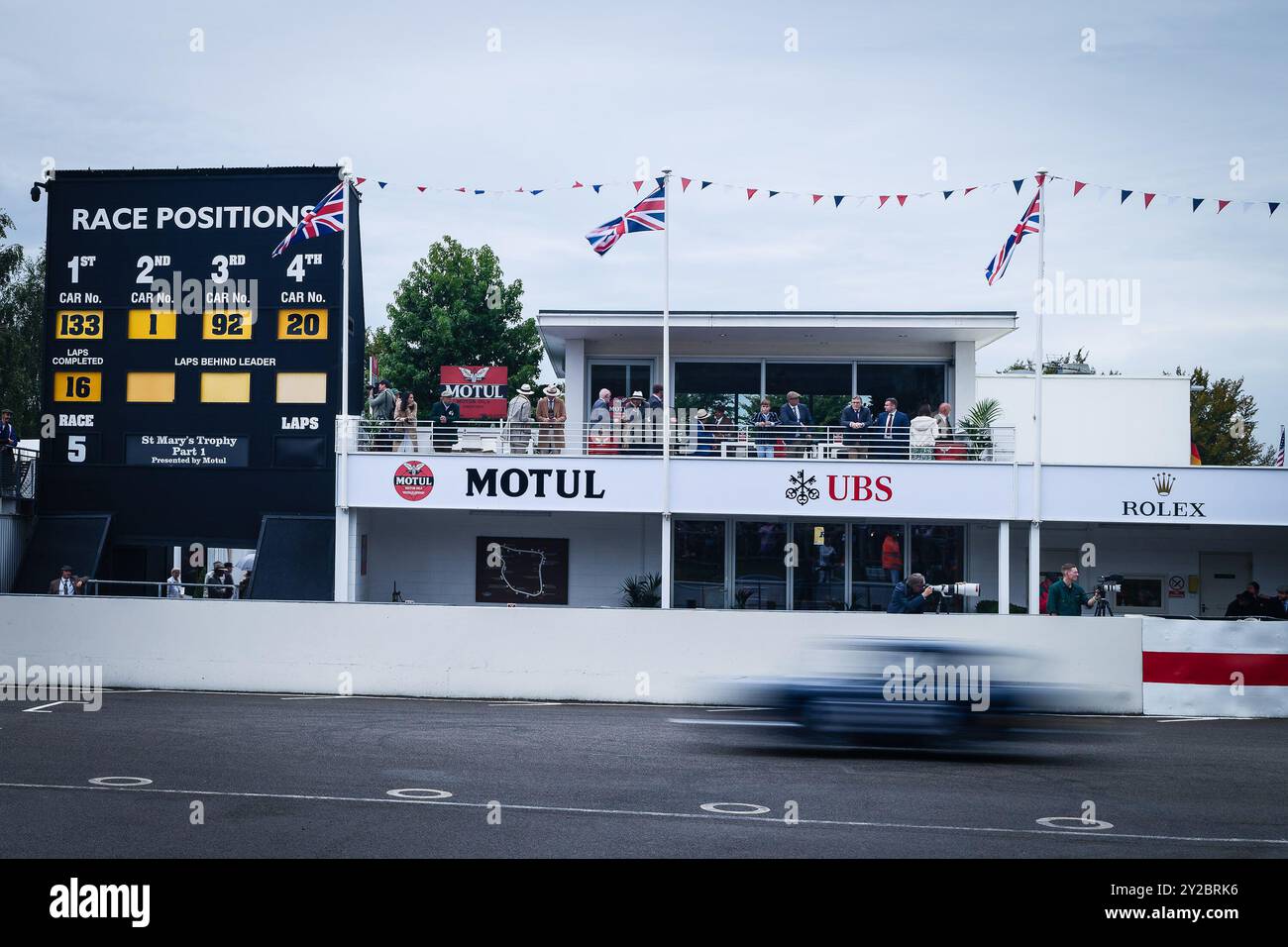 Goodwood Motor Circuit, Chichester, UK. 7 September 2024. Attendees in ...