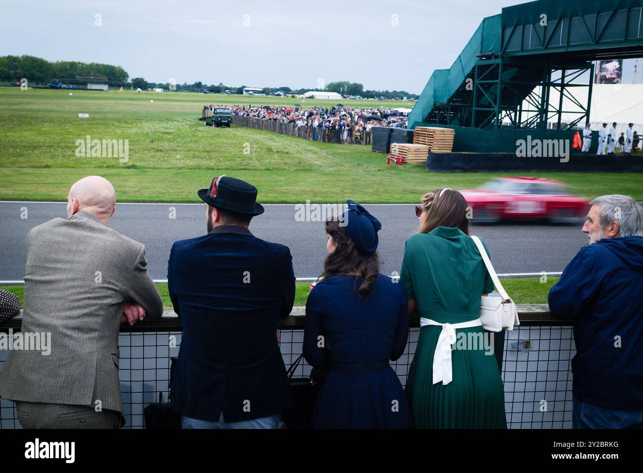 Goodwood Motor Circuit, Chichester, UK. 7 September 2024. Attendees in ...