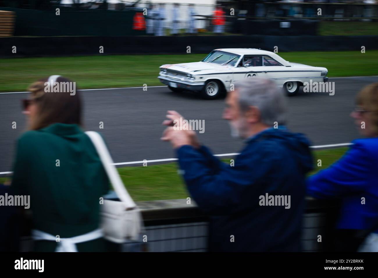 Goodwood Motor Circuit, Chichester, UK. 7 September 2024. Attendees in ...
