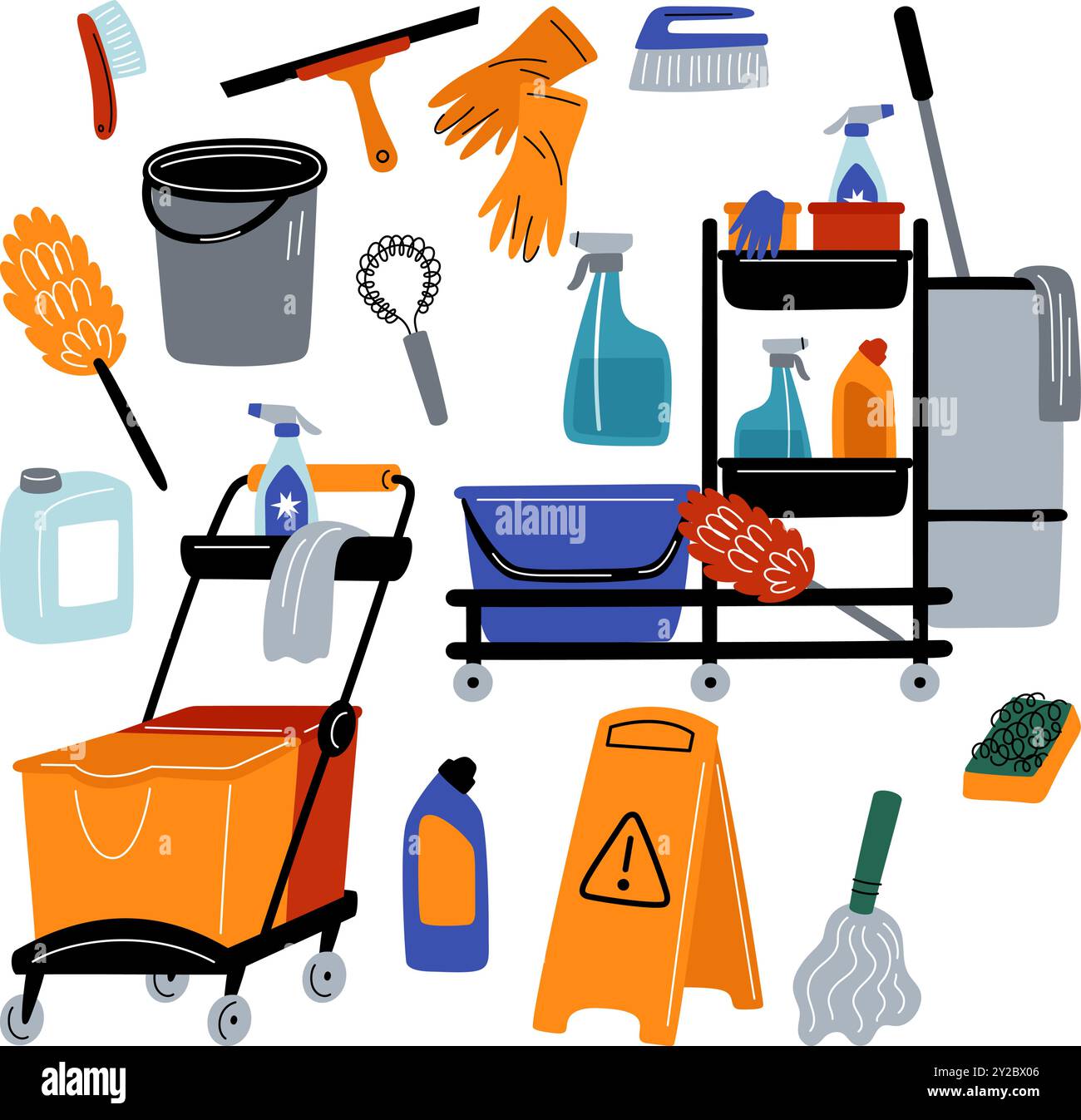 Cartoon cleaning hi-res stock photography and images - Alamy
