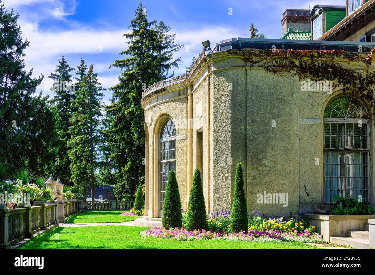 Architectural feature of Parkwood Estate, a National Historic Site of ...