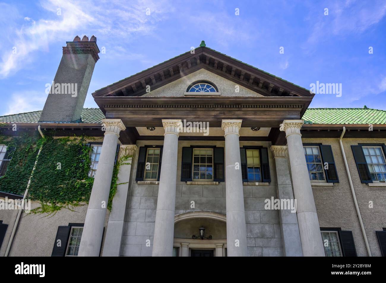 Facade of Parkwood Estate, a National Historic Site of Canada and a ...
