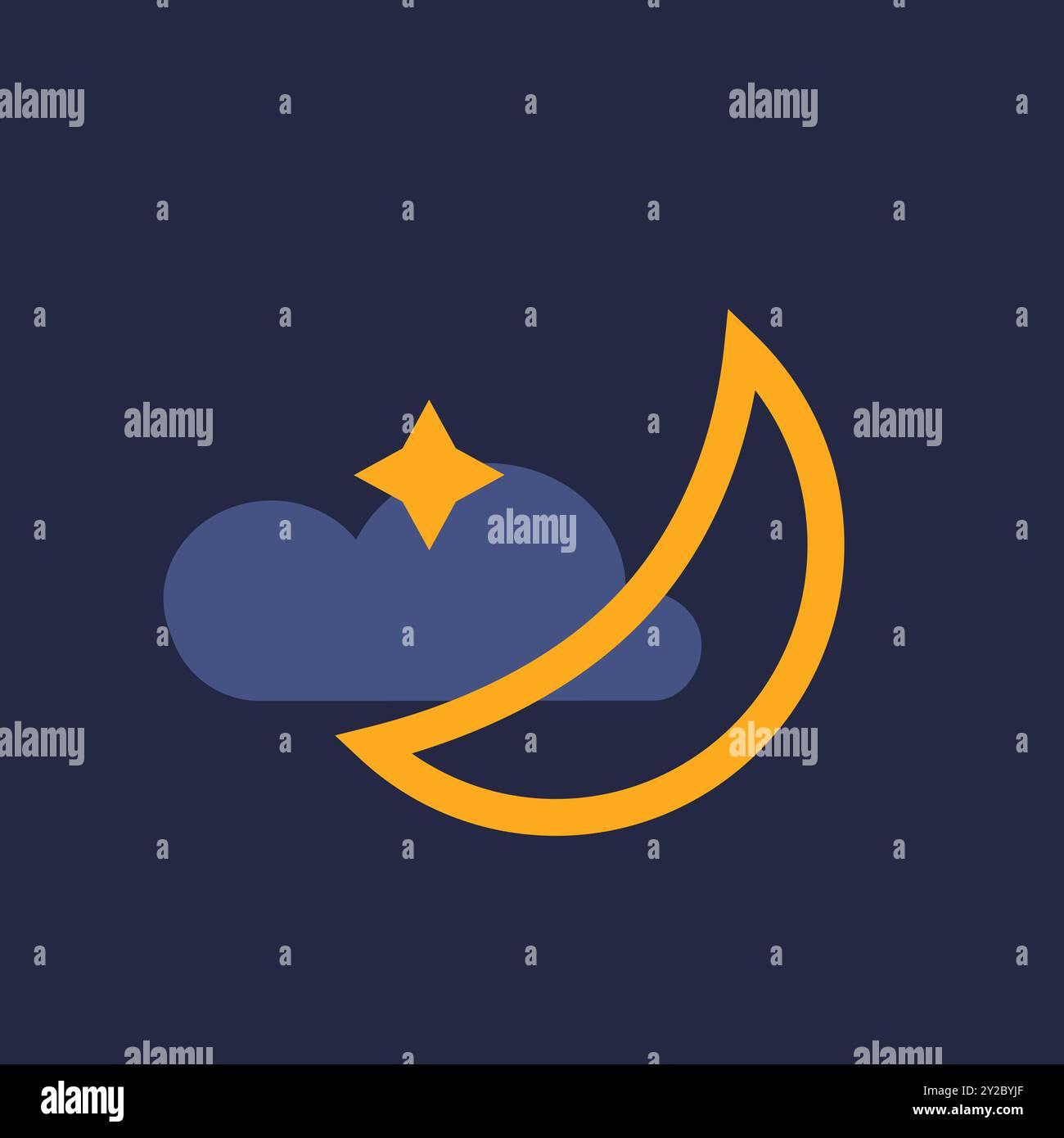 Magic moon and star vector icon. Graphic elements for astrology. Boho ...