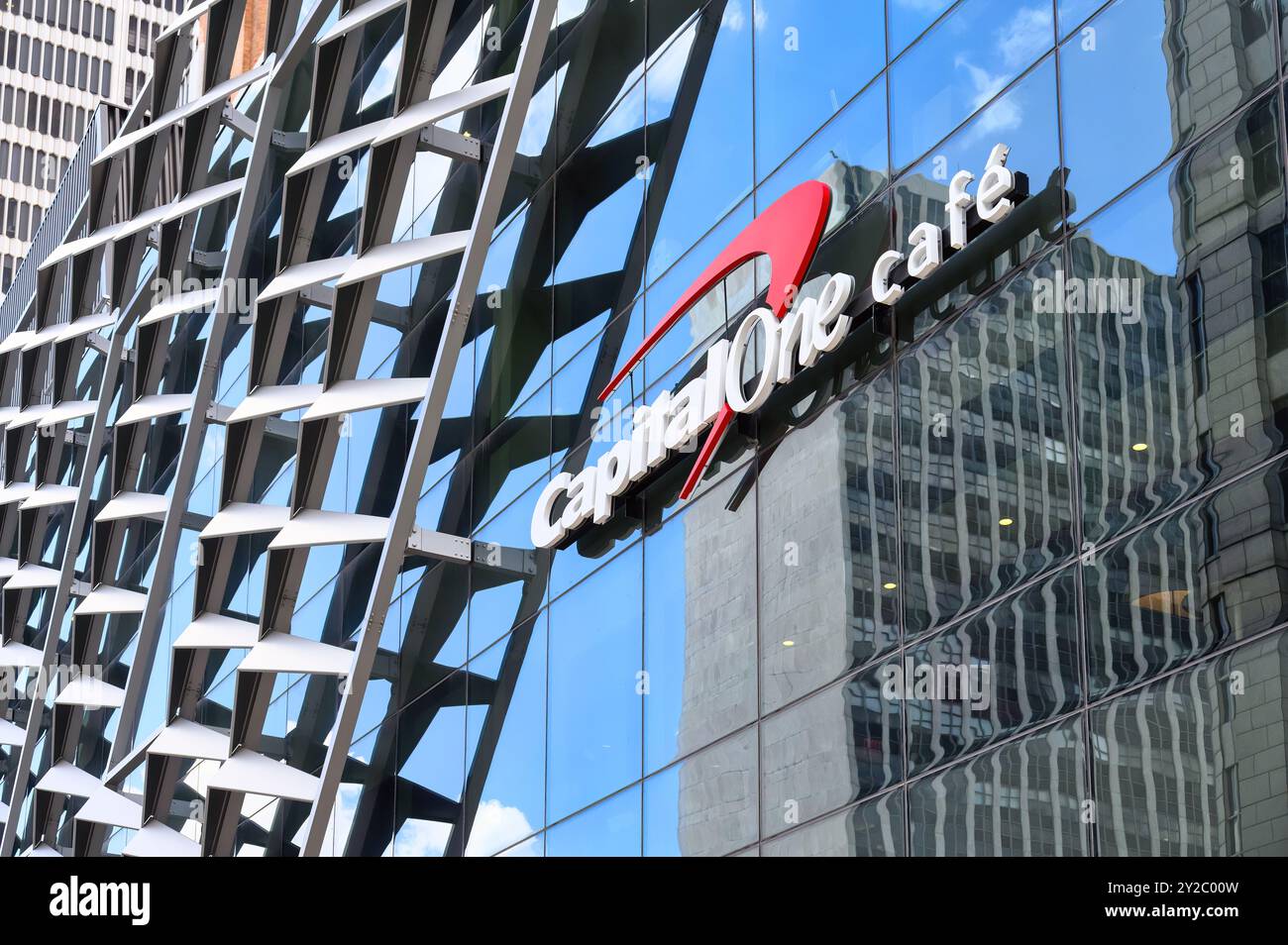 Logo of Capital One on the modern facade of a building Stock Photo - Alamy