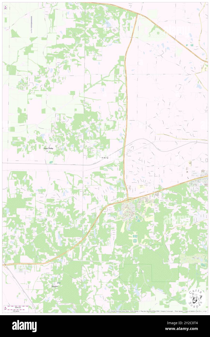 Vanderburgh county map Cut Out Stock Images & Pictures - Alamy