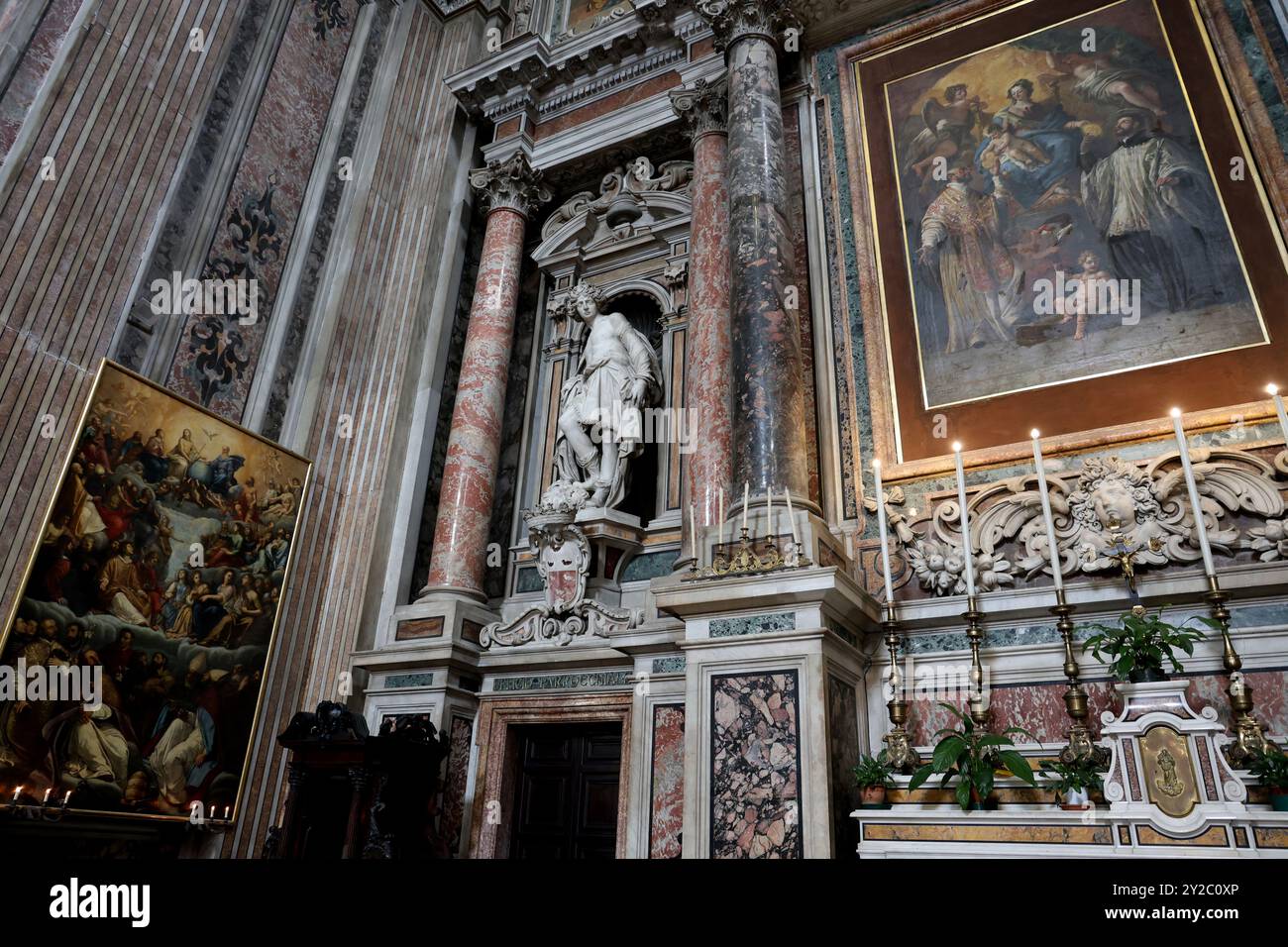 Statue in church of saint mary and the martyrs hi-res stock photography ...