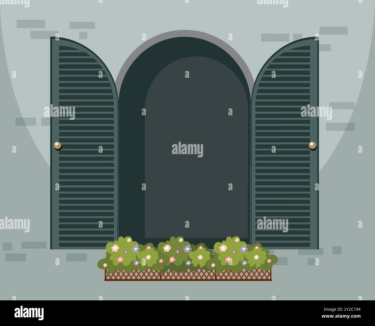 Window box summer Stock Vector Images - Alamy