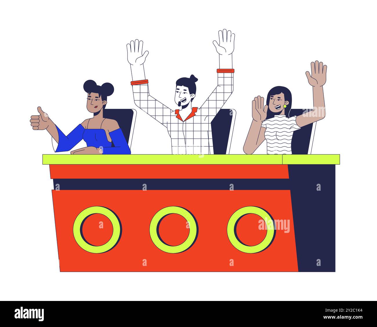 Talent show judges hi-res stock photography and images - Alamy