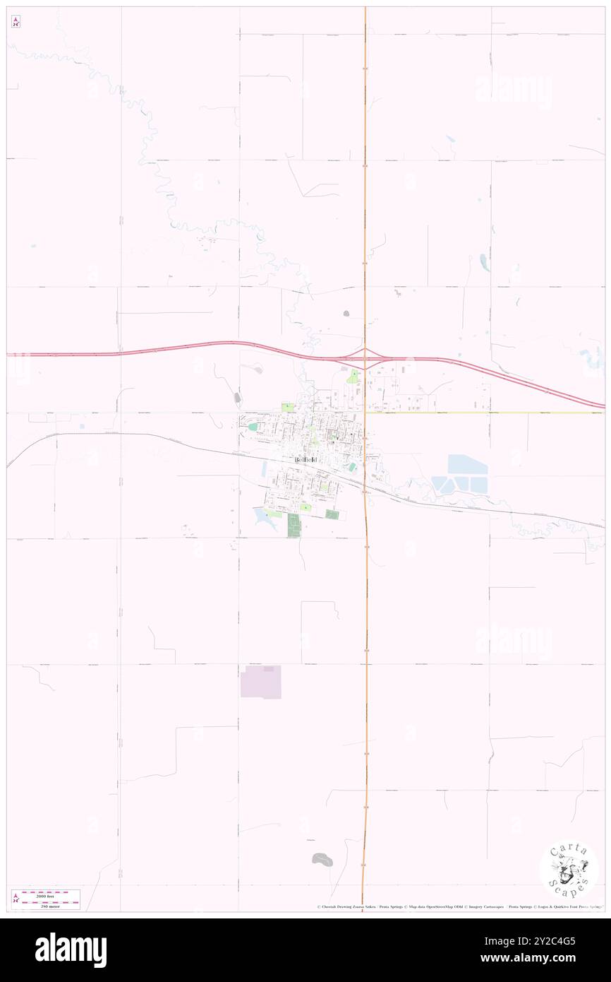 Map of belfield north dakota Cut Out Stock Images & Pictures - Alamy