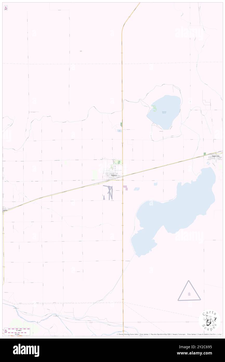 Crowley county map hi-res stock photography and images - Alamy