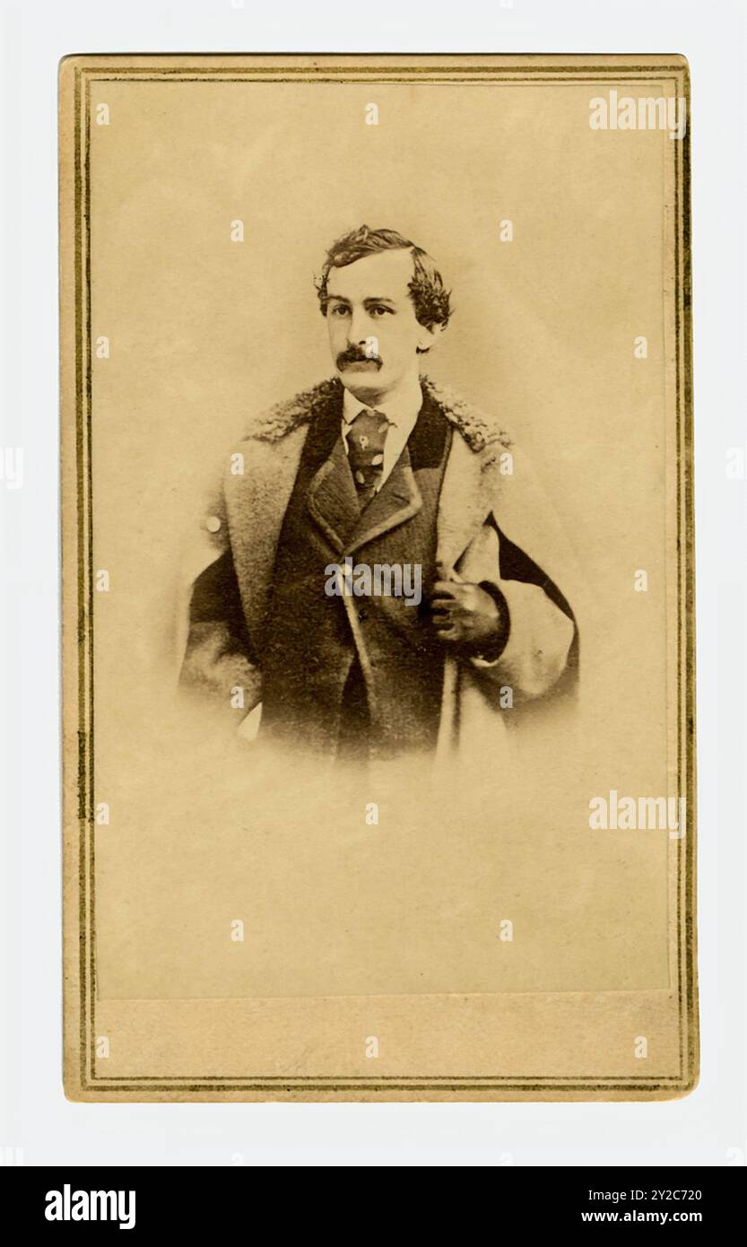 John Wilkes Booth (The man who shot Abraham Lincoln) cabinet card ...