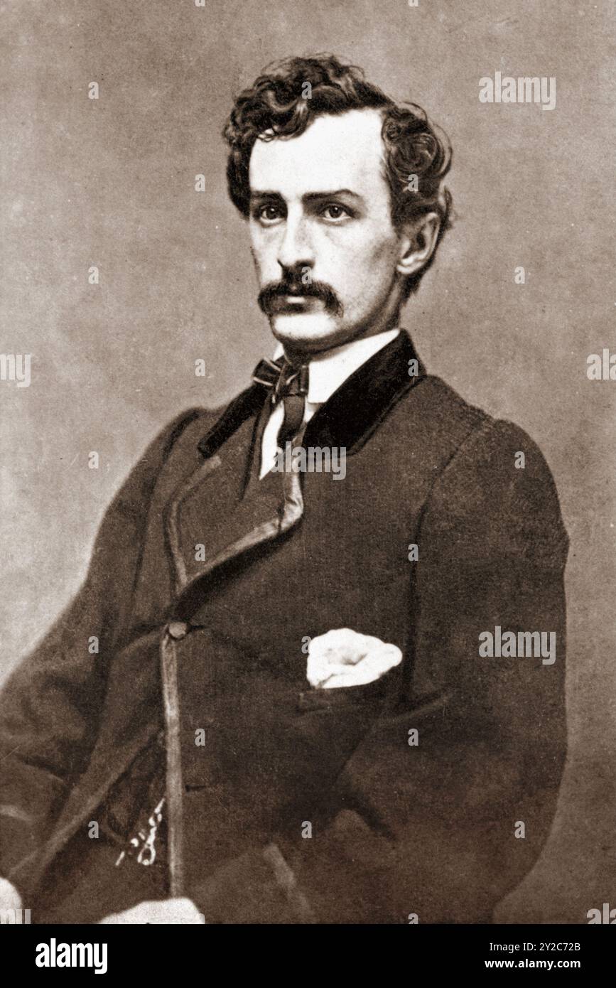 Portrait of John Wilkes Booth, assassin of U.S. President Abraham ...