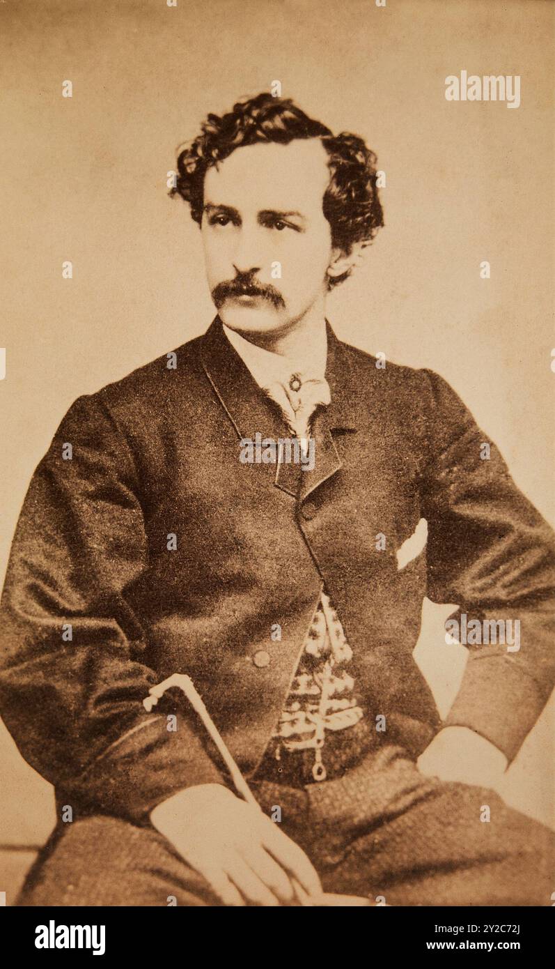 Portrait of John Wilkes Booth, assassin of U.S. President Abraham ...
