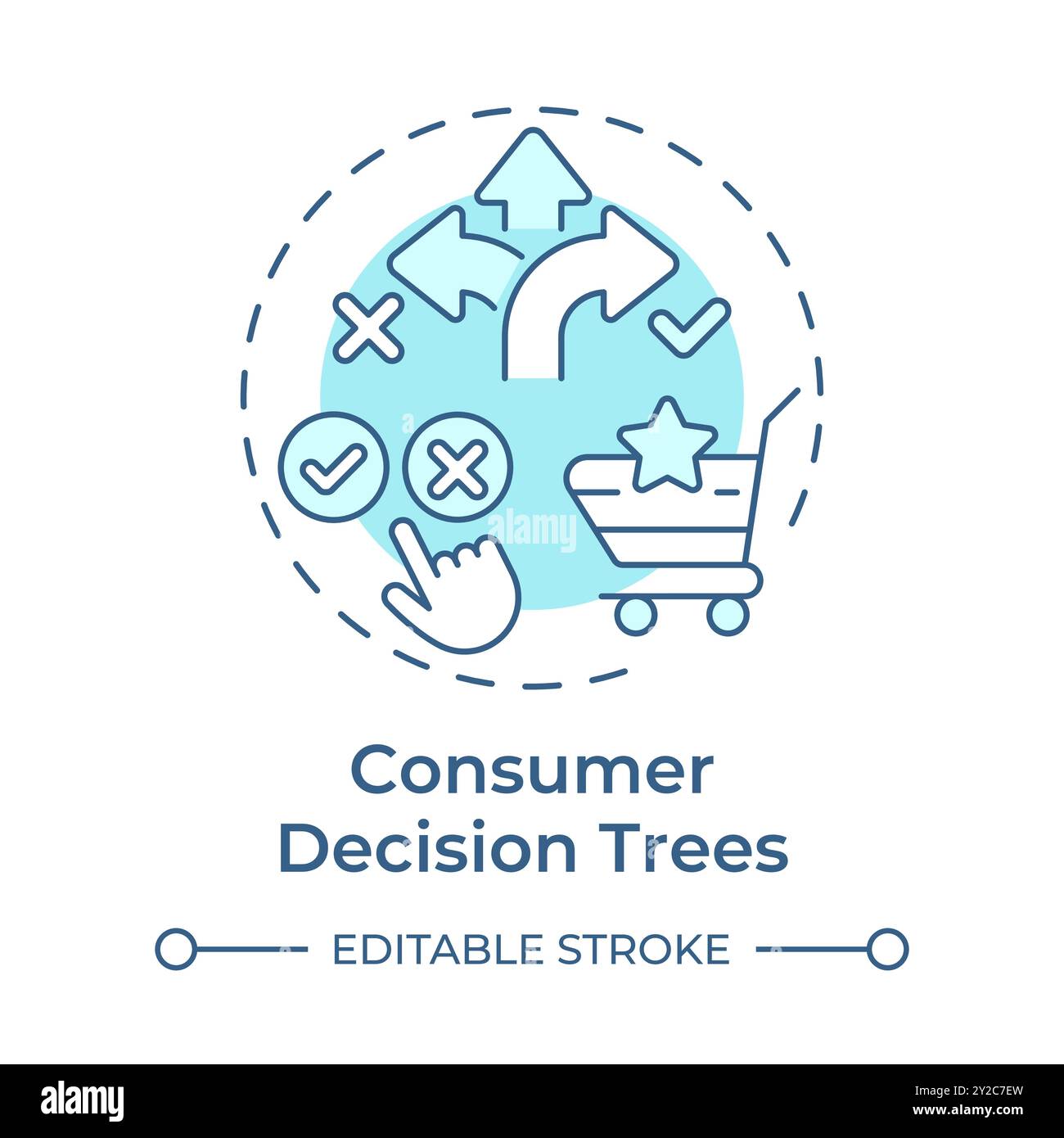 Decision trees image Stock Vector Images - Alamy