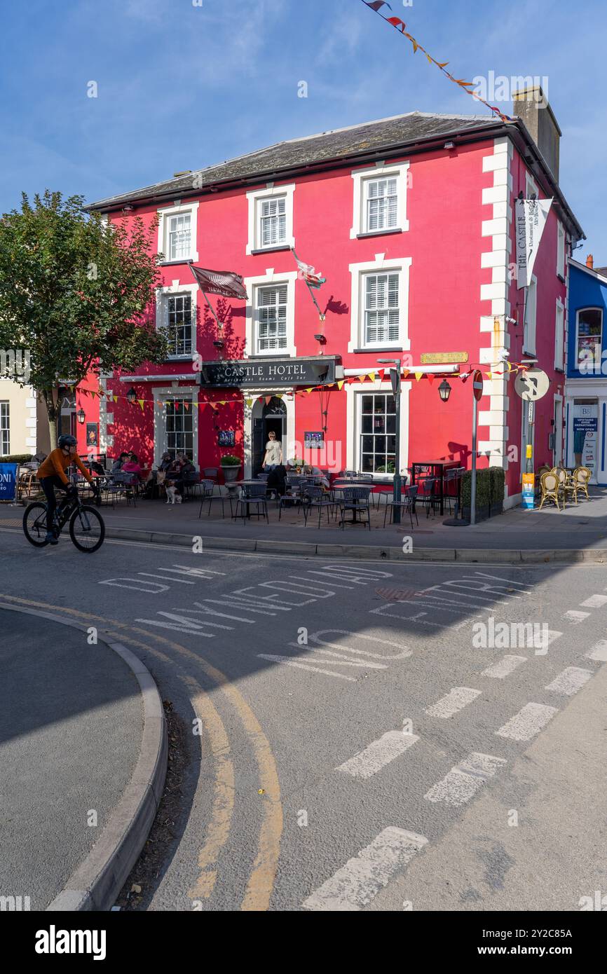The Castle Hotel, Aberaeron, West Wales Stock Photo - Alamy