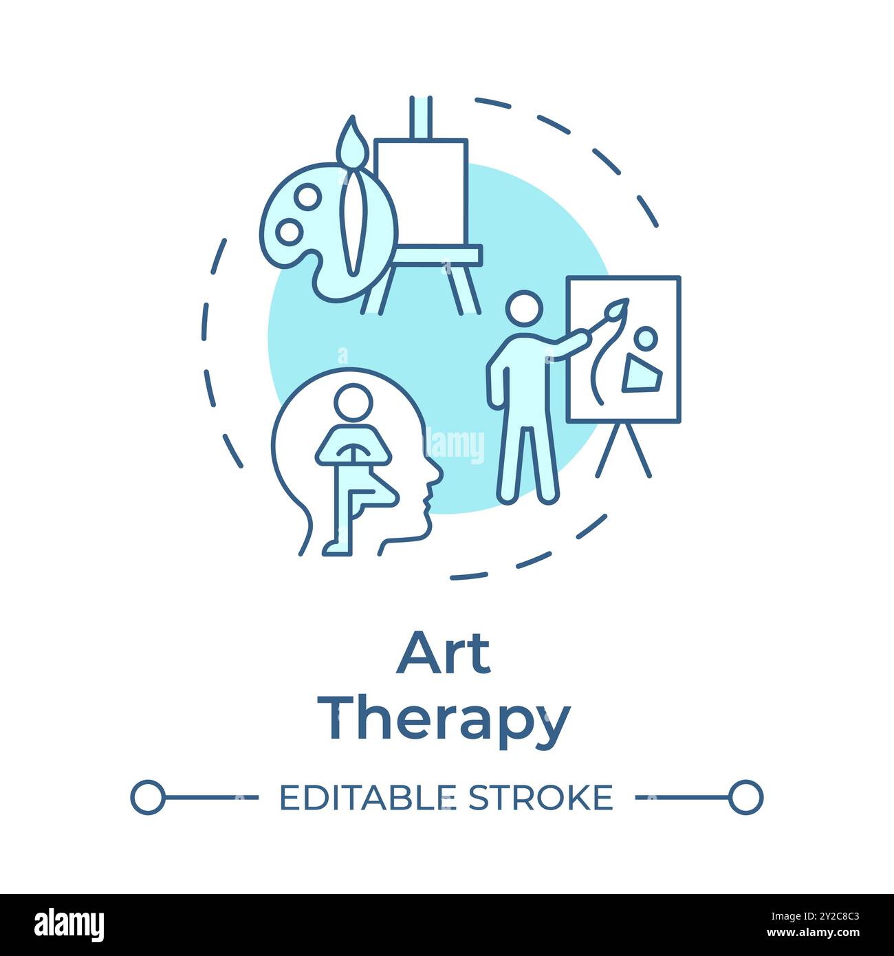 Psychotherapy abstract art Stock Vector Images - Alamy