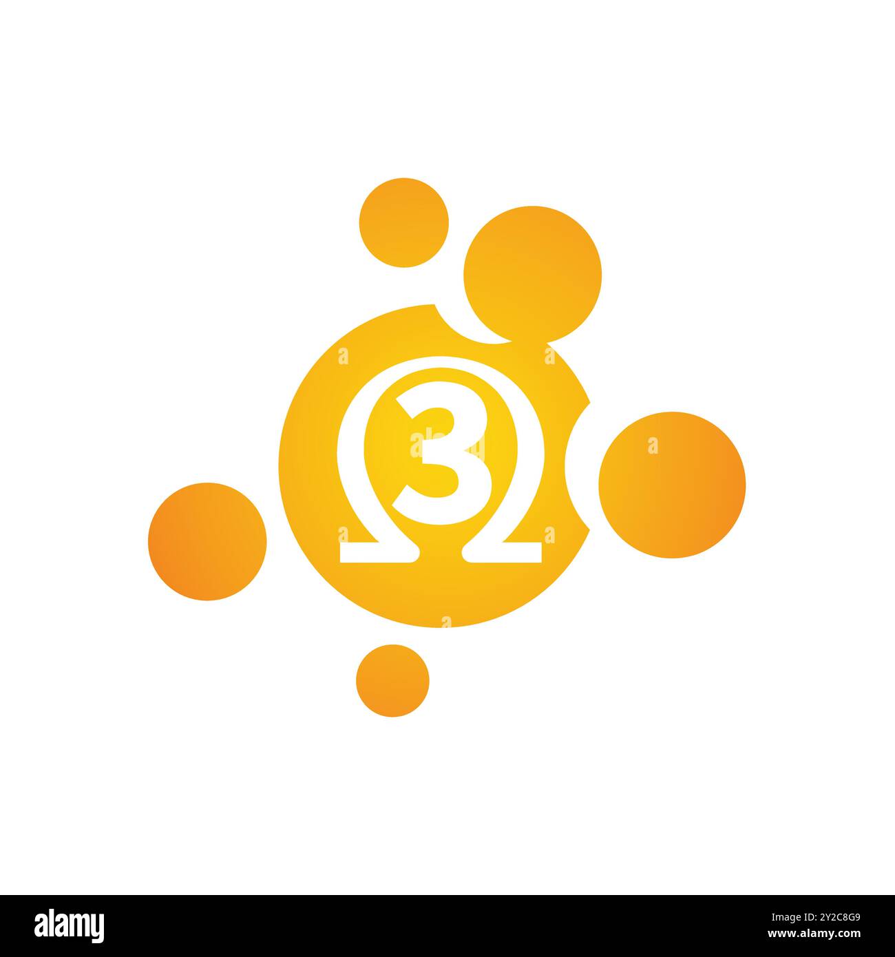 Omega 3 pill supplement vector icon. Colorful omega-3 drop nutrient ...