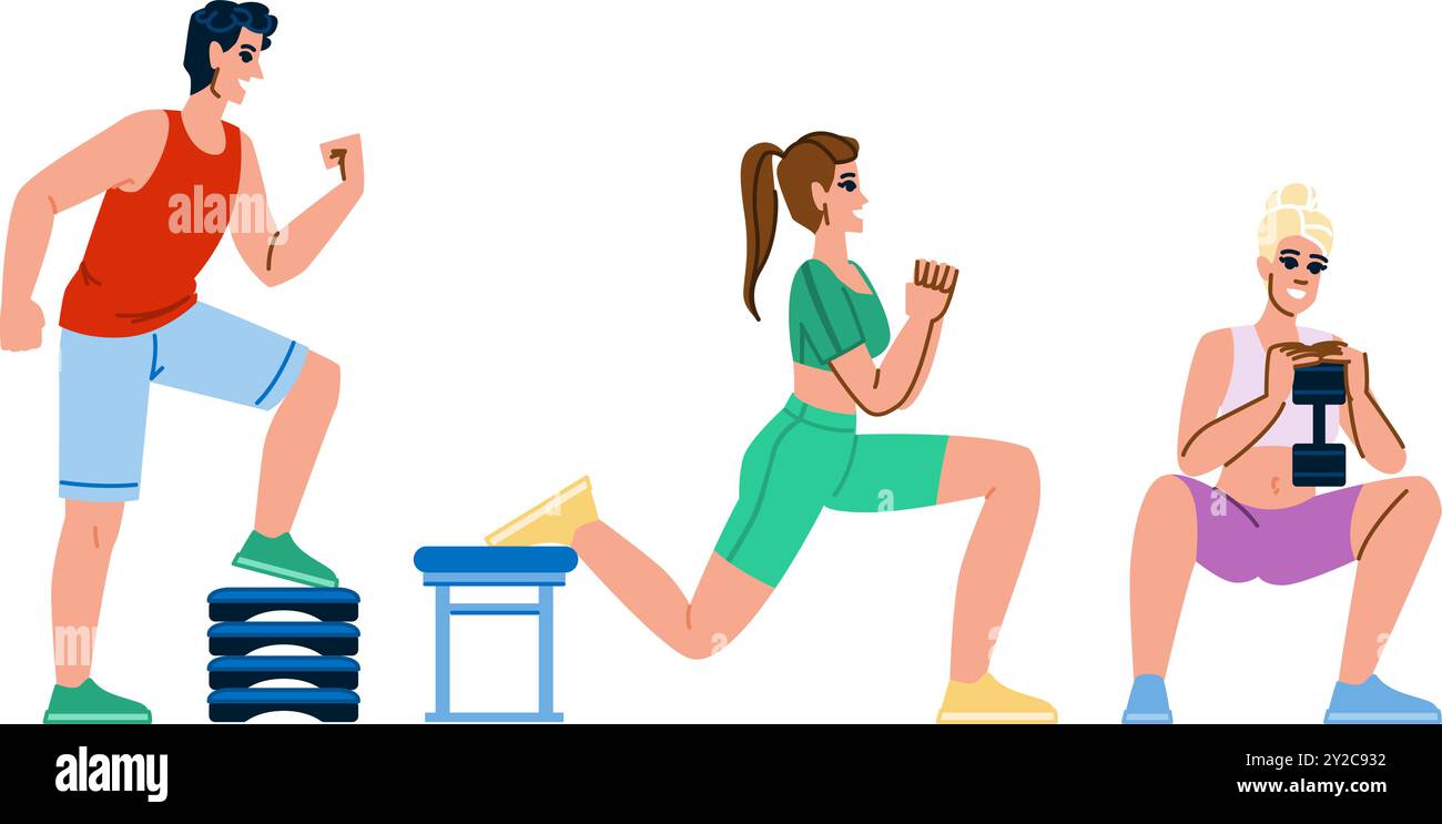 calf fitness exercises leg vector Stock Vector Image & Art - Alamy