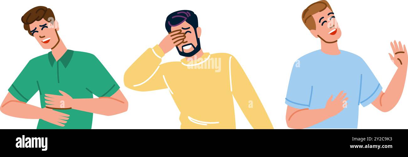 joy man laughing vector Stock Vector Image & Art - Alamy