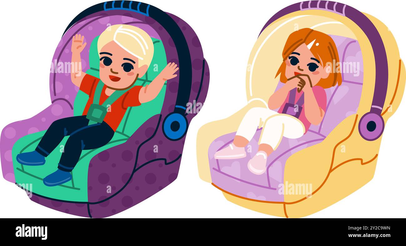 rear baby car seat vector Stock Vector Image & Art - Alamy