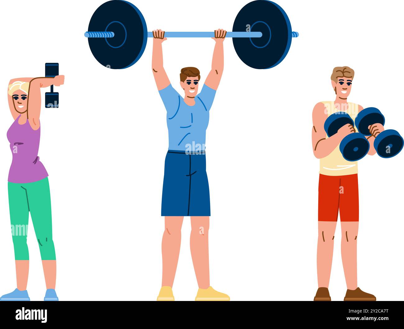 curl fitness exercises arm vector Stock Vector Image & Art - Alamy