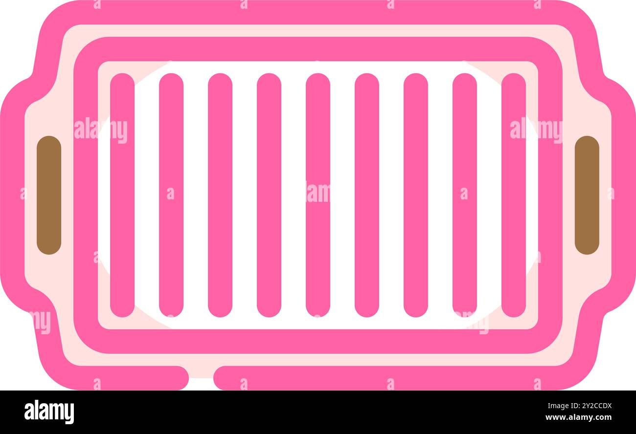 tray plastic package color icon vector illustration Stock Vector Image ...