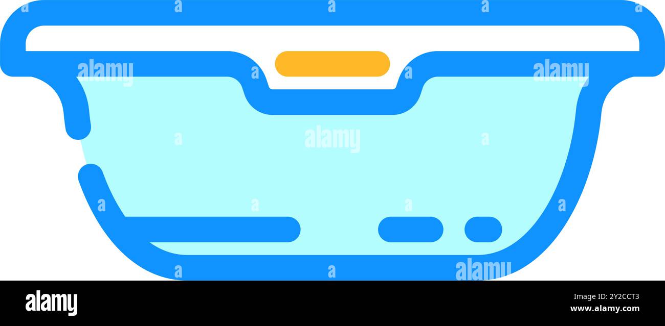 tub plastic package color icon vector illustration Stock Vector Image ...