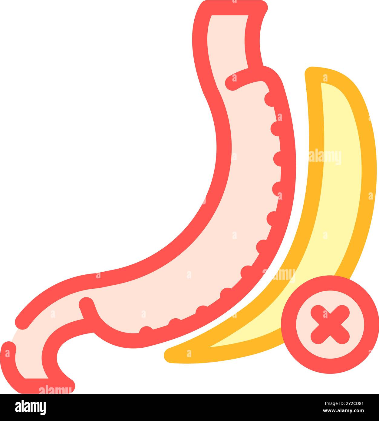 gastrectomy surgery color icon vector illustration Stock Vector Image ...