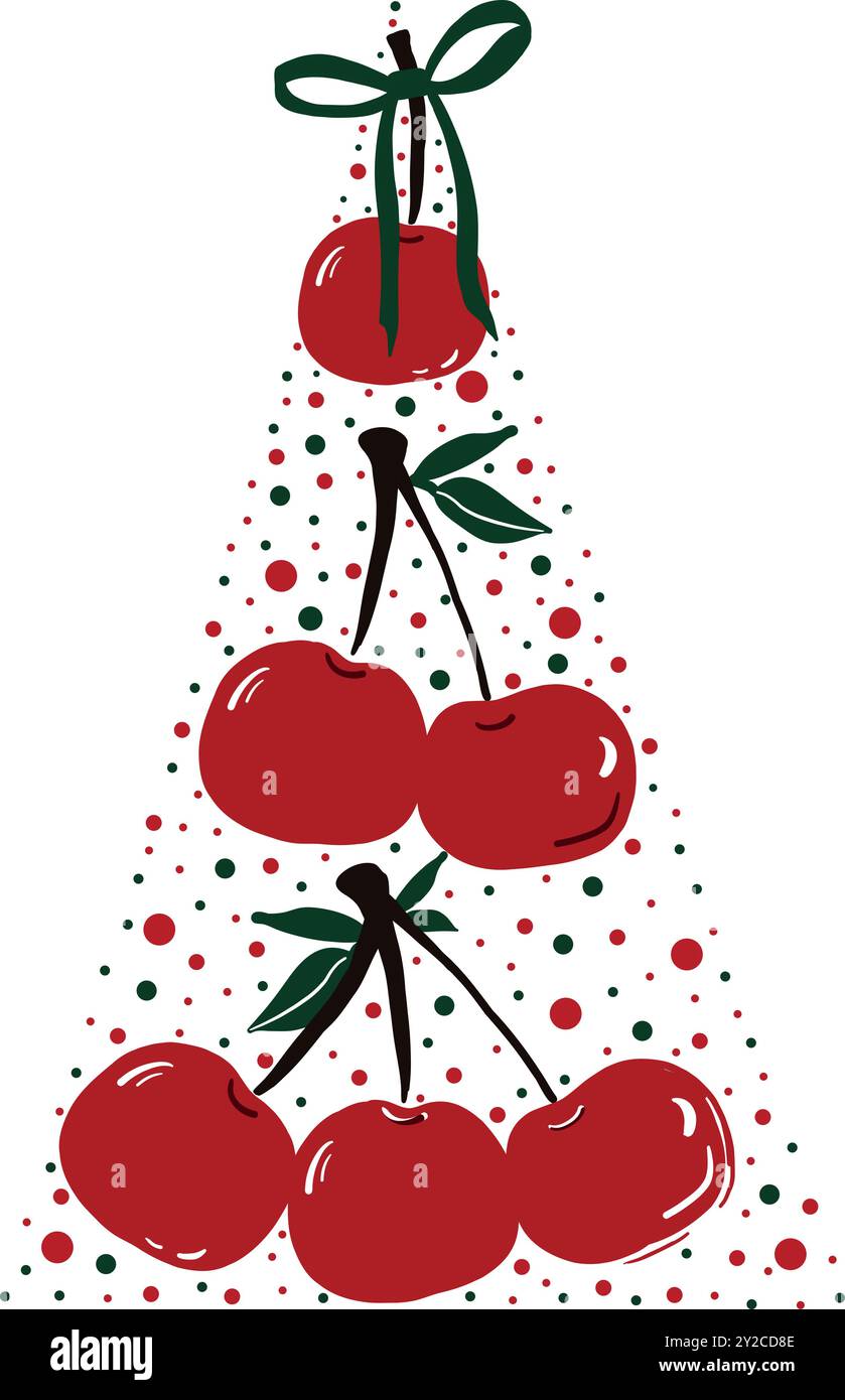 Pine branch bright green Stock Vector Images - Alamy