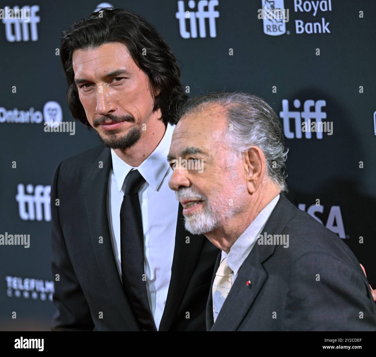 Toronto, Canada. 09th Sep, 2024. Adam Driver (L) and director Francis ...