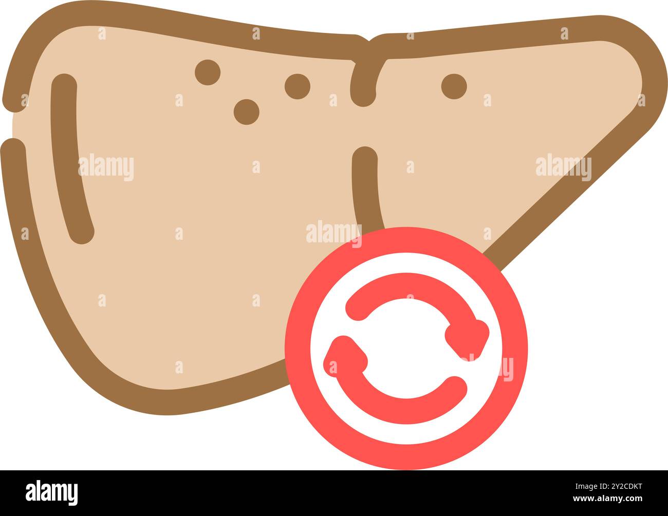 liver transplant surgery color icon vector illustration Stock Vector ...