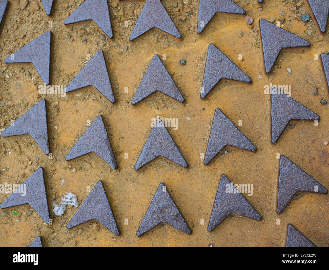 Manhole cover detail pattern made of iron for sewage, rainwater, gas or ...