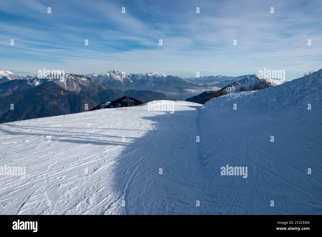 monte zoncolan ski resort in italy Stock Photo - Alamy