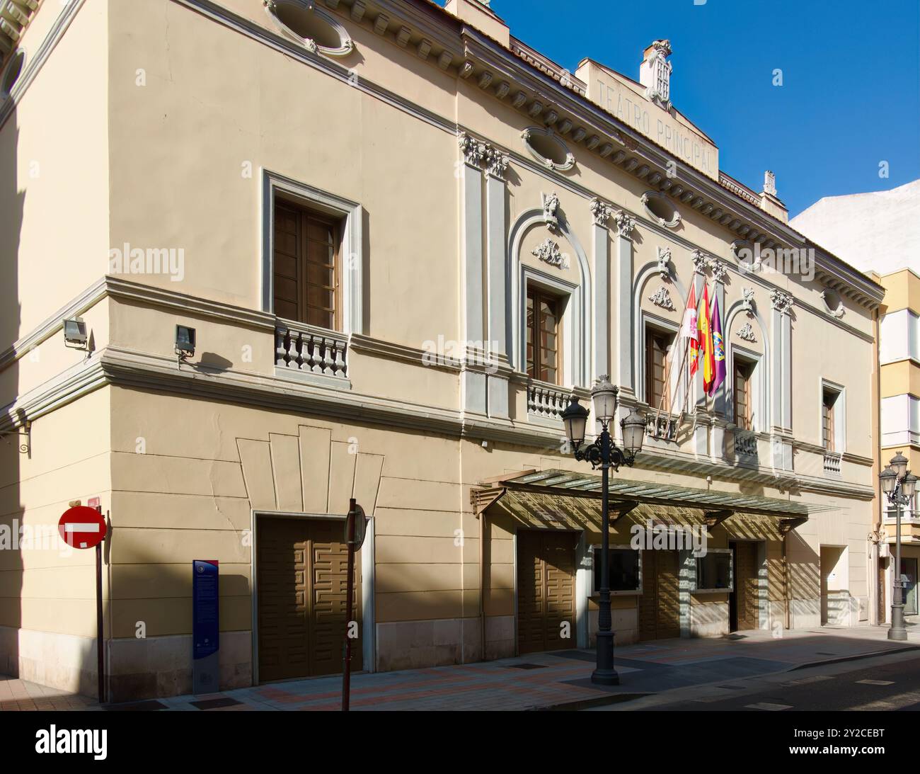 Front facade of the Teatro Principal known as La Bombanera destroyed by ...