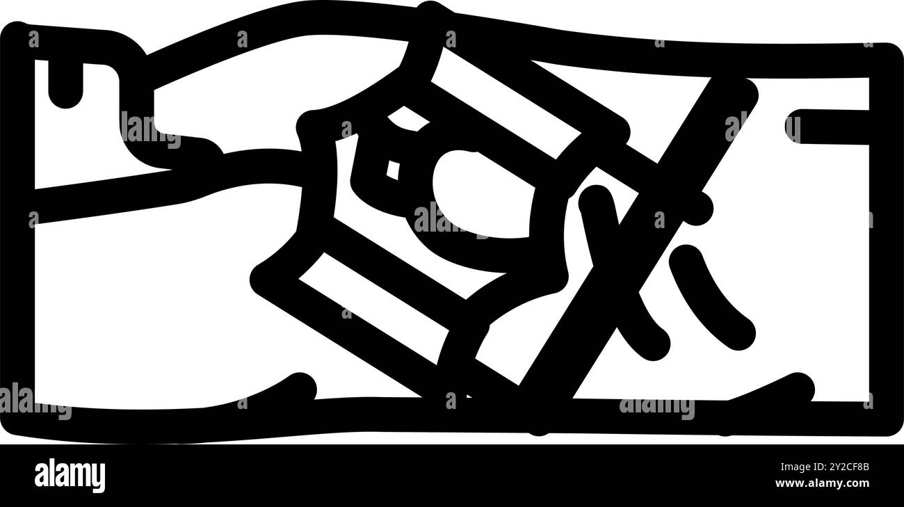 thoracotomy surgery line icon vector illustration Stock Vector Image ...