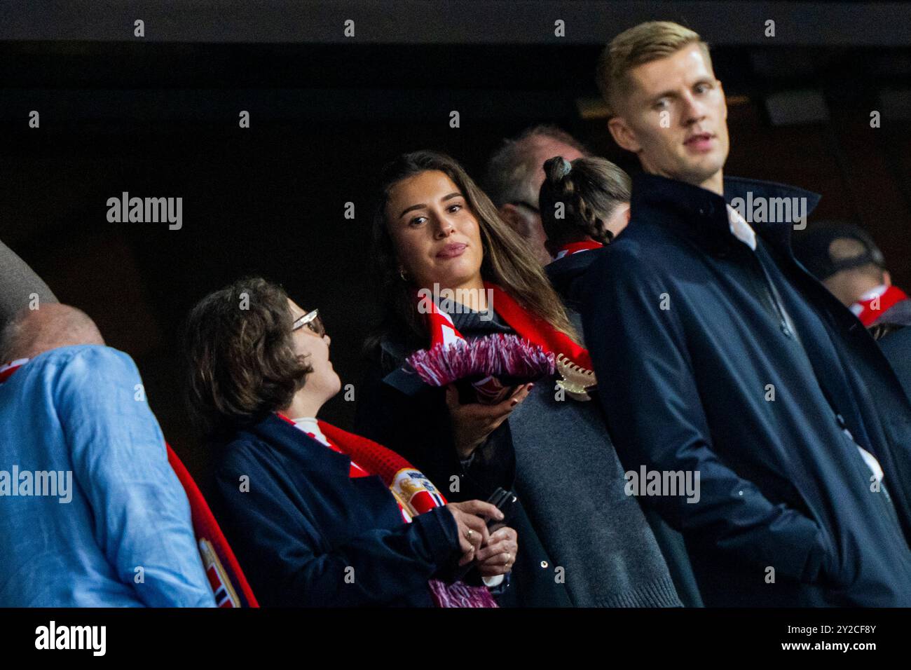Oslo 20240909. Isabel Haugseng Johansen, the girlfriend of Erling Braut ...