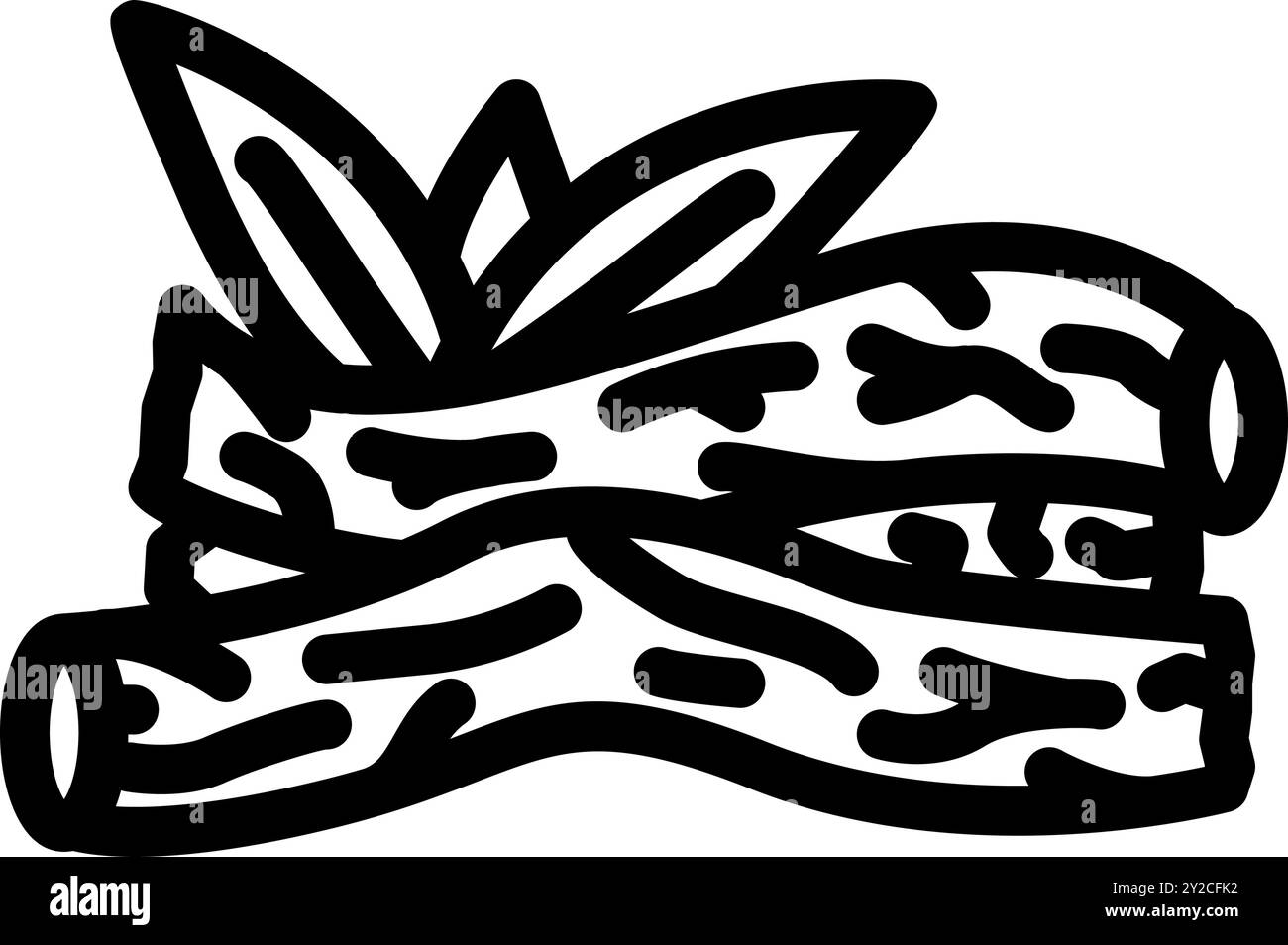 licorice root ayurvedic herb line icon vector illustration Stock Vector ...