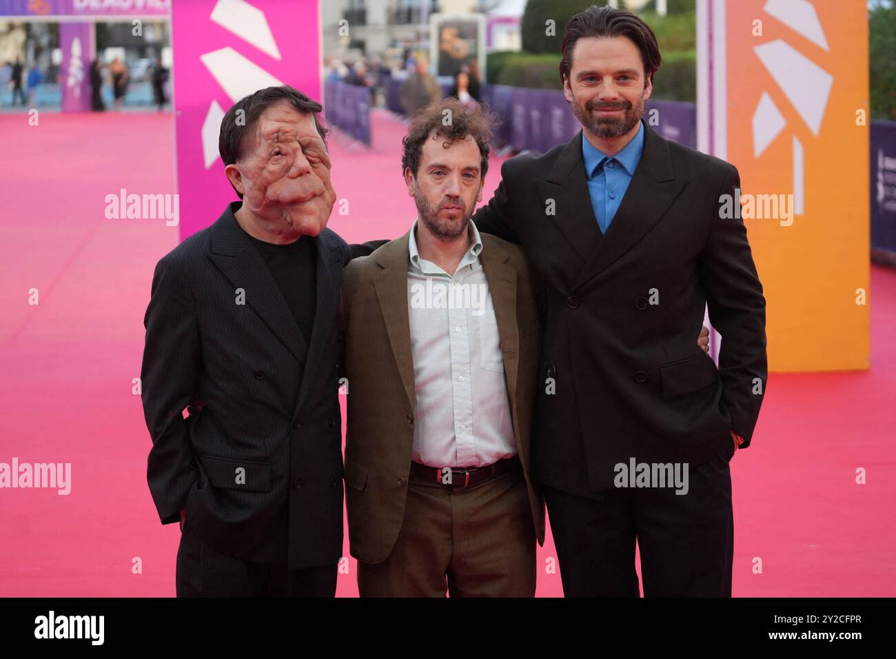 Deauville, France. 09th Sep, 2024. Adam Pearson, Aaron Schimberg ...