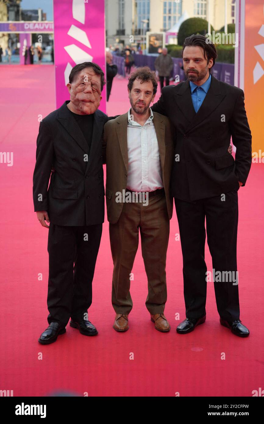 Deauville, France. 09th Sep, 2024. Adam Pearson, Aaron Schimberg ...