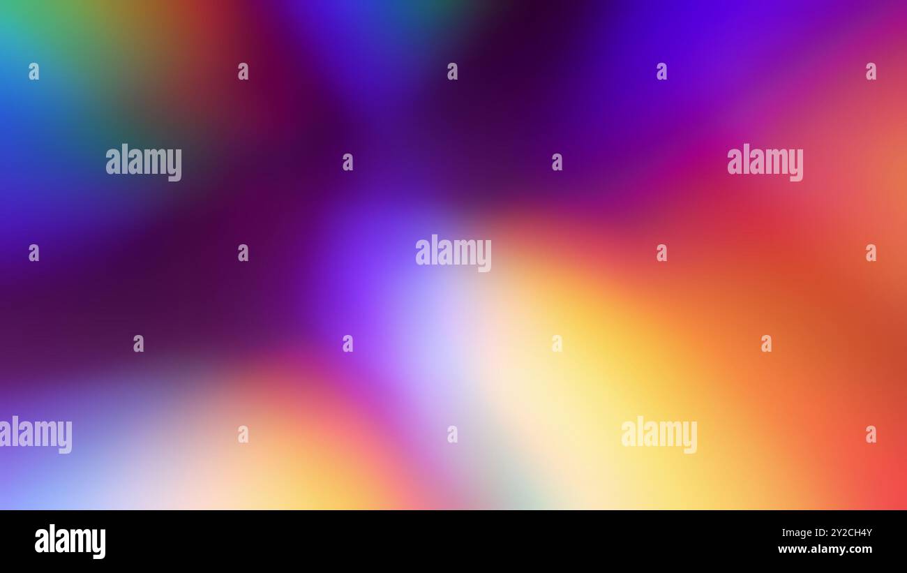 Rainbow neon light flares background. Optical Crystal Prism Flare Beams ...