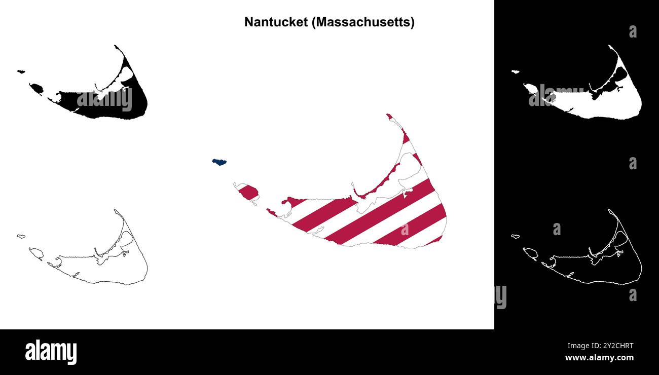 Blank nantucket map hi-res stock photography and images - Alamy