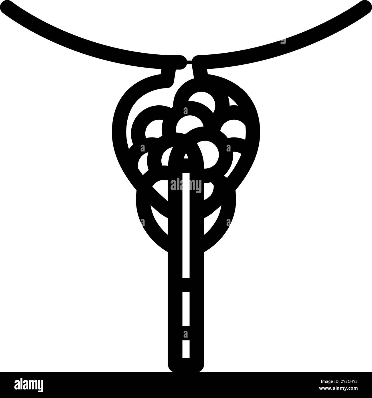 transurethral resection prostate surgery line icon vector illustration ...