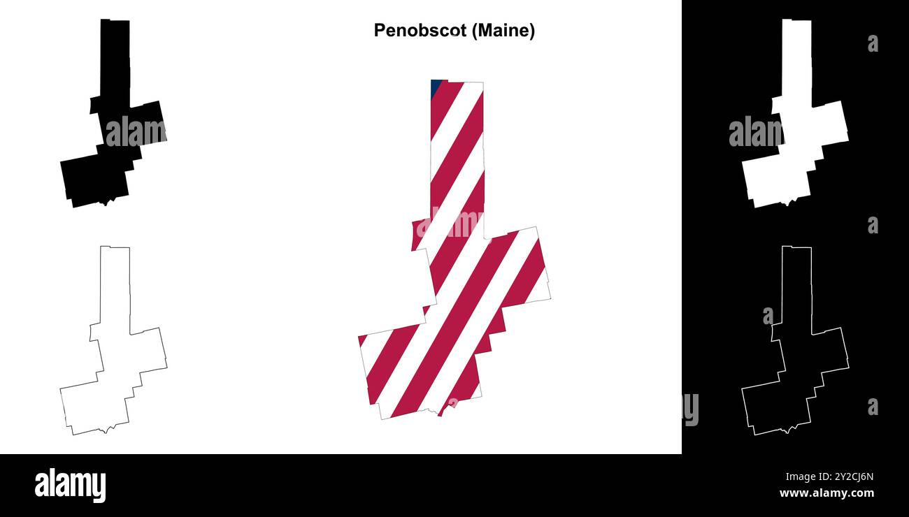Map of penobscot hi-res stock photography and images - Alamy